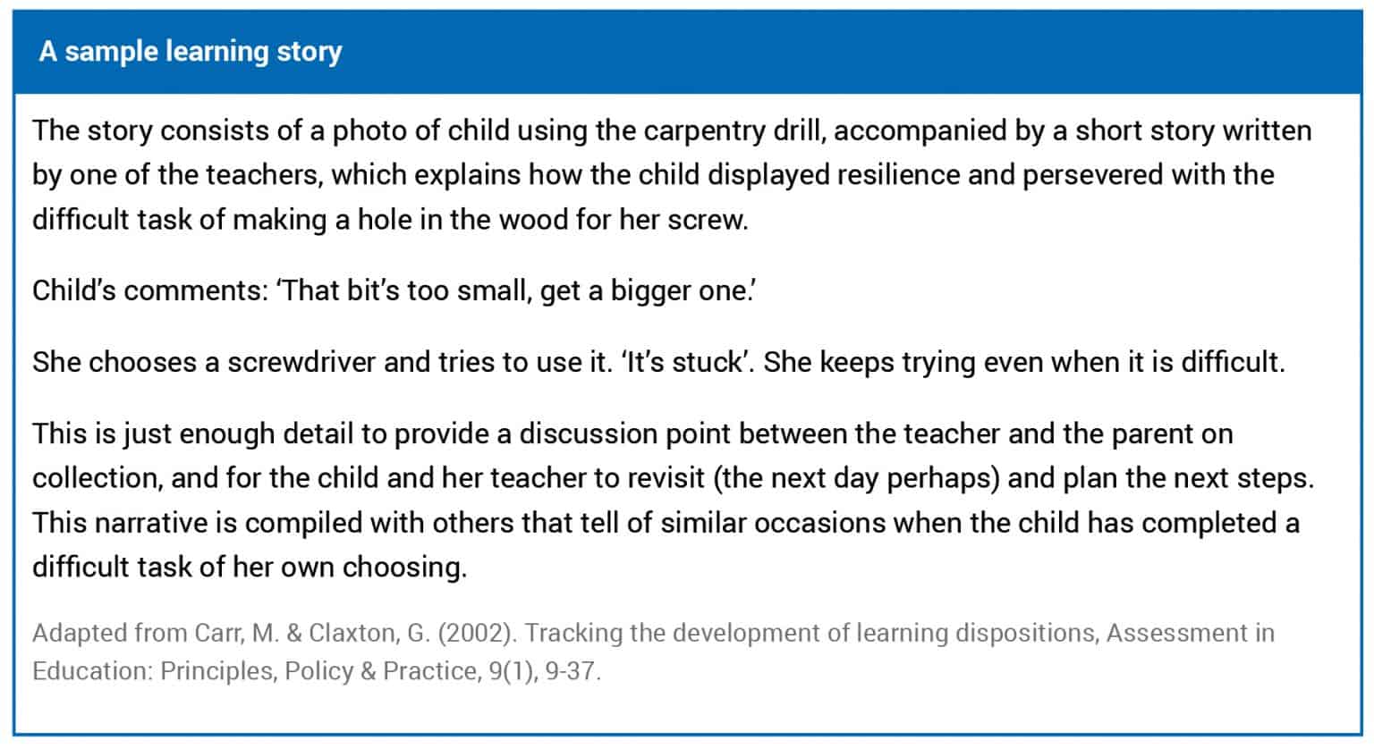 How to use learning stories in early childhood education assessment ...